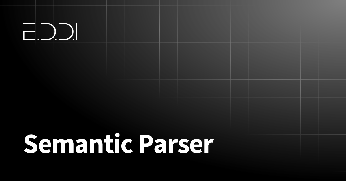 Semantic Parser | E.D.D.I